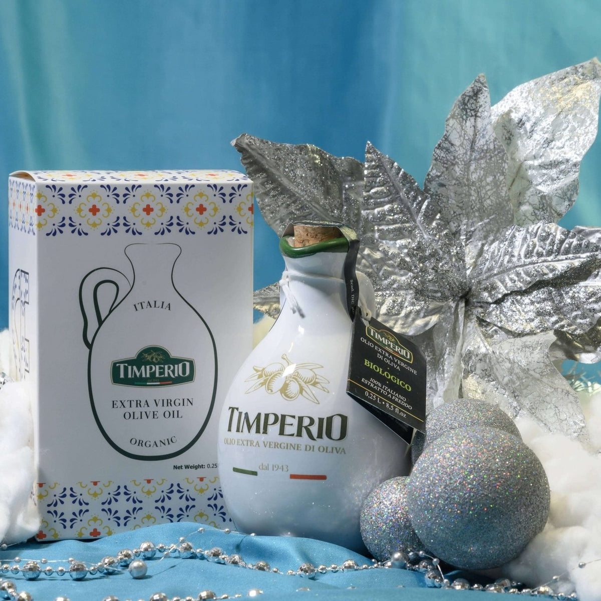 Hand-crafted EVOO ceramic jar in Molise gift box (250 ml) – Timperio